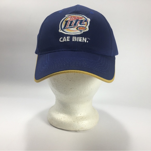 Accessories | Miller Lite Cae Bien Embroidered Blue Hat | Poshmark